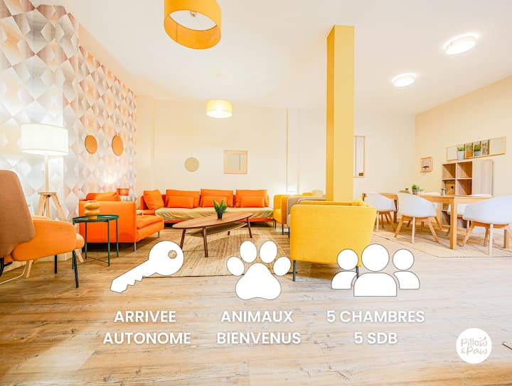 Le Dalmatien : 5 Suites, Hypercentre, Pet-friendly - Tours