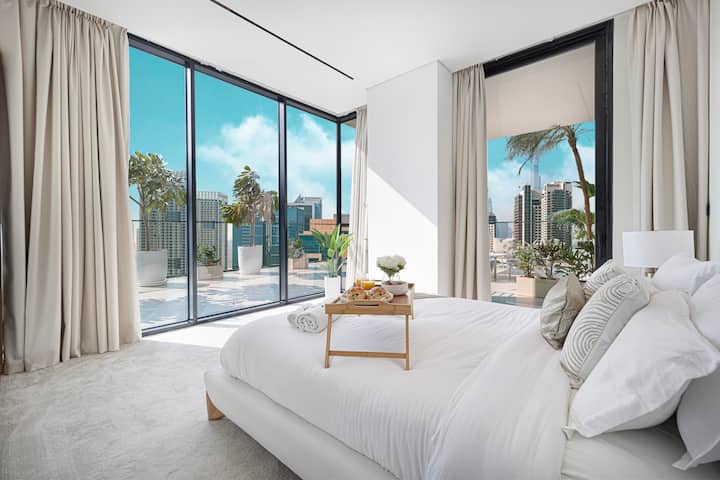 2br Trillionaire | Vue Burj, Jacuzzi & Piscine - Dubai