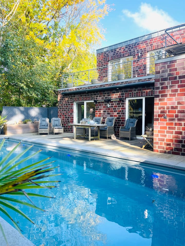 Exklusives Chalet-haus Mit Beheiztem Pool U. Sauna - Ihlow