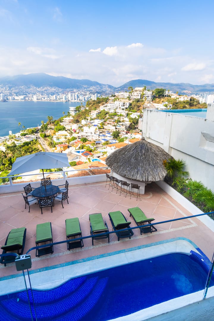 Casa Cielito Lindo, Marina Las Brisas, Vista Bahía - Acapulco
