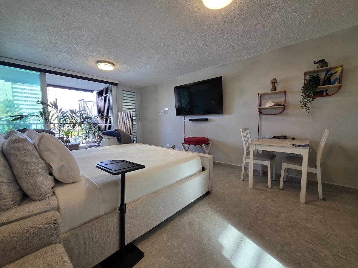 Serene Coastal Studio with King Bed & Balcony - Apartments for Rent in ...