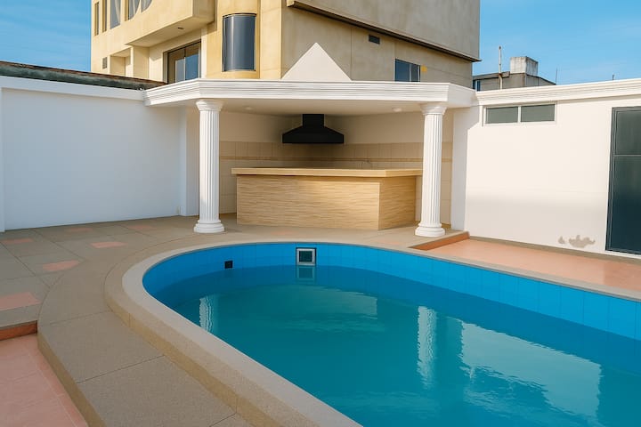 La Casa Grande Mánta Con Piscina Privada - Manta