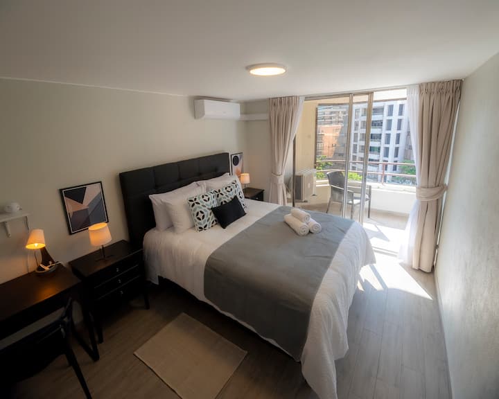 Costanera Center & Mut | Ac, Metro, Wifi, Balcón - Chile