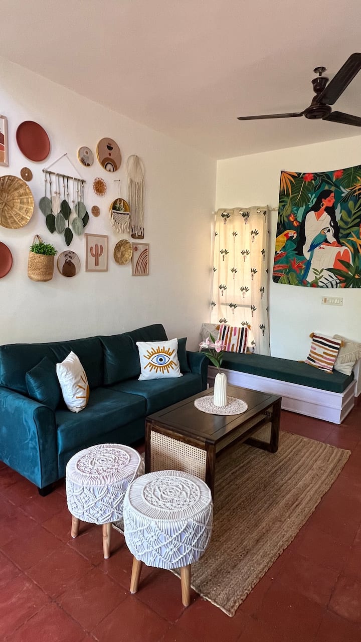 Boho Mini-villa | Forest View, Pool & Spa - Goa