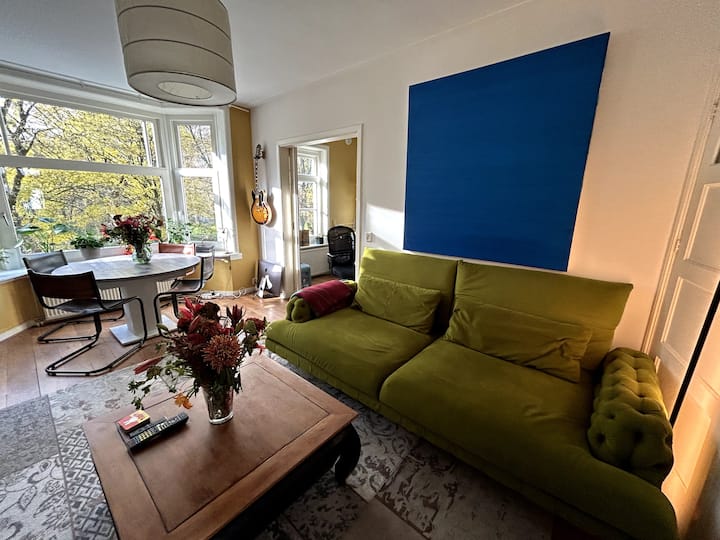 Cozy, Park+sunset-facing Apartment (+Full Kitchen) - Amsterdam