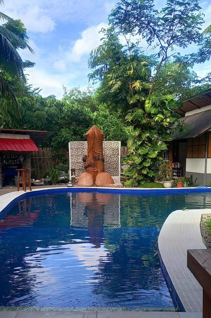 Jp's Place With Beach Access And Swimming Pool - Dauin