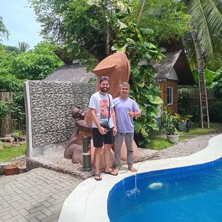 Jp's Place With Beach Access And Swimming Pool - Dauin