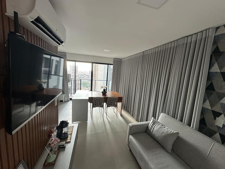 Studio Moderno C/ Lazer | Vista Parque Vaca Brava - Goiânia