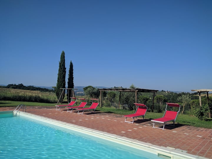 Charming 3-br Tuscan Apt. With Pool – Ciliegio - Italie
