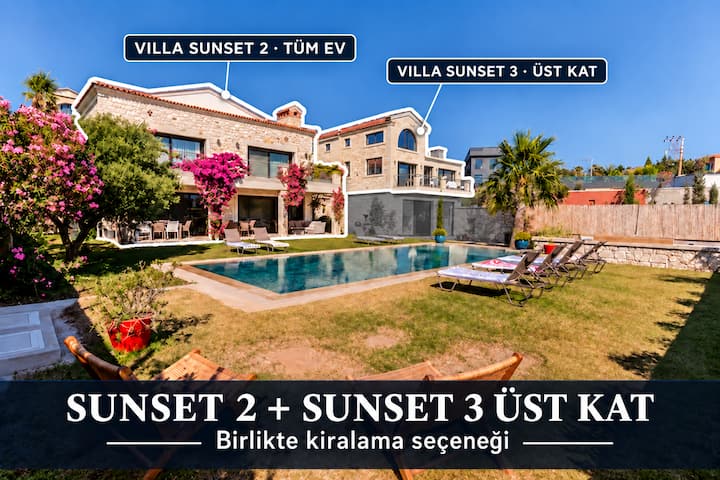 7 Br, Private Stone Villa For 12 - Çeşme