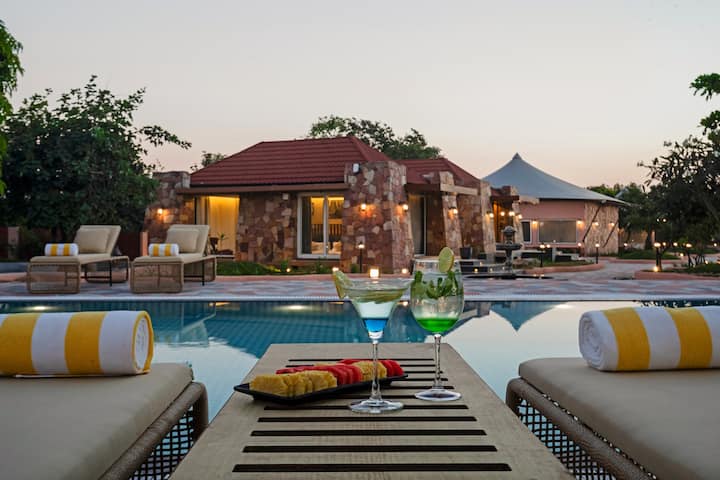 Wild Forest 6 Bedrooms Villa Private Pool Jacuzzi - Sasan Gir