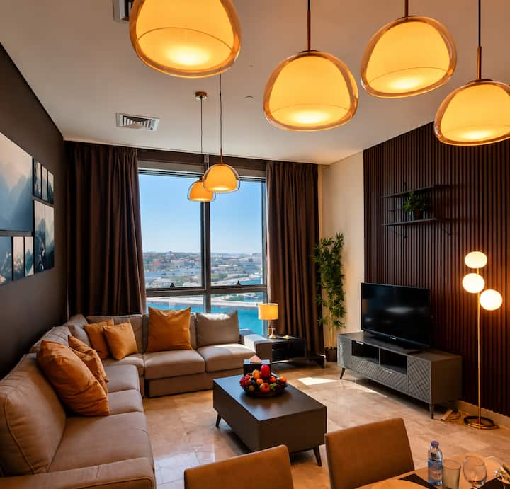 Luxury 4br Lounge, Sea&pearl View, Lagoona Mall - Qatar