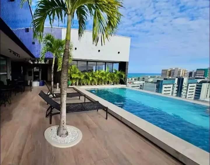 Amplo Quarto E Sala No Sky Maceió, Com Vista Mar. - Alagoas (estado)