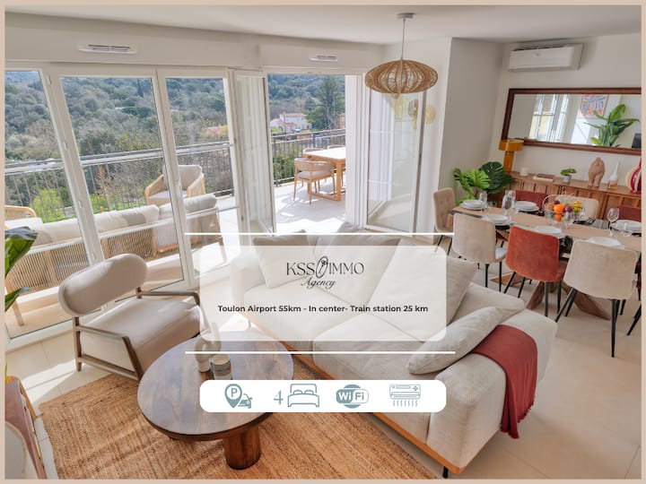 Villa Neuve, Piscine, Vue Maures, 25 Min St-tropez - La Garde-Freinet