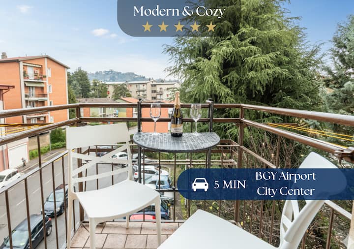 [Paradise] New | Comfort+view | Bgy & Center 5' - Bergamo