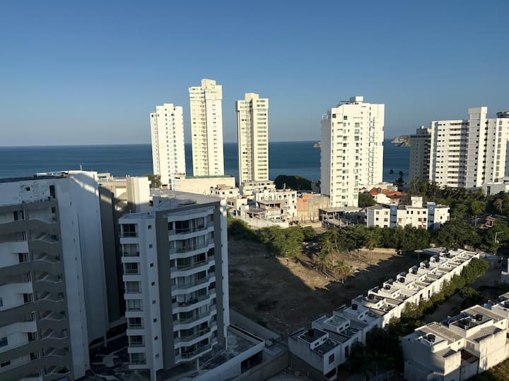 Aparta Suite 5 Min Del Mar | Coworking Y Piscina - 산타마르타