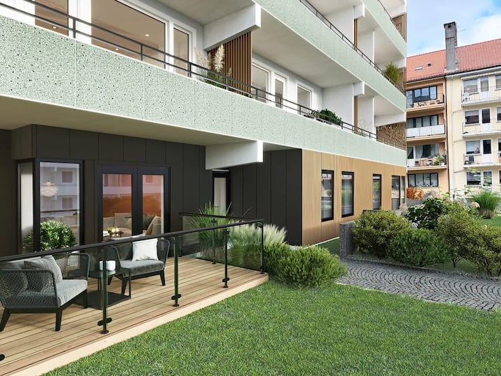 Eksklusiv Leilighet Med Terrasse På Nordnes - Bergen