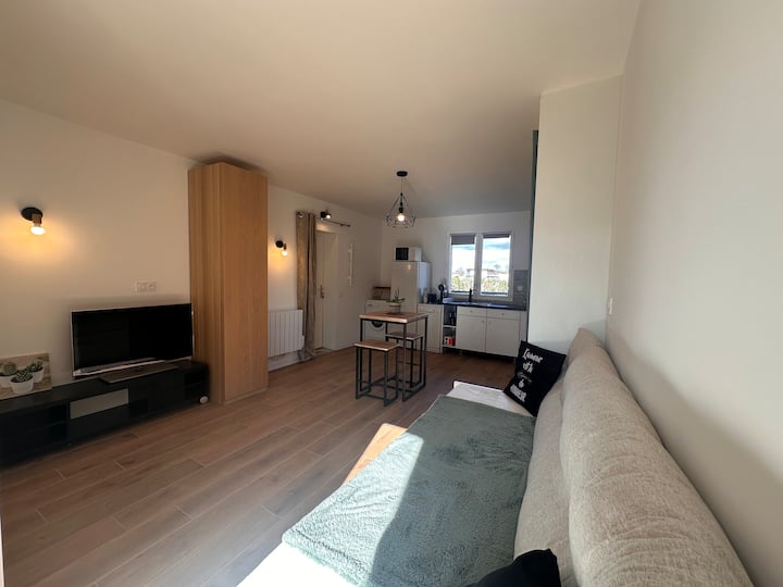 Studio Avec Terrasse+parking Privé-proche Genève - Douvaine