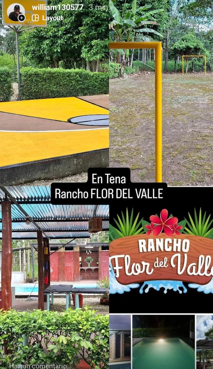 Hospedaje Casa Con Piscina
Rancho Flor Del Valle - Napo