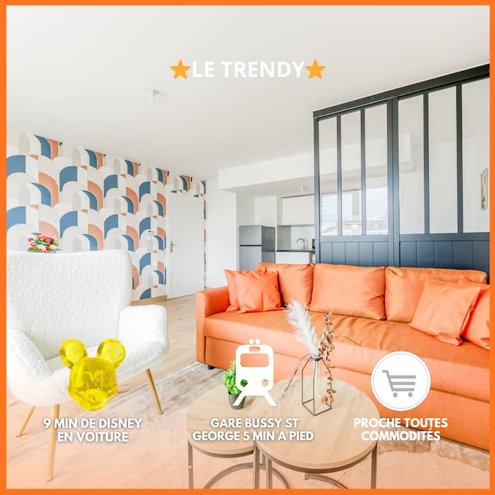 Le Trendy Terrasse - 5" Gare Bussy - 9" De Disney - Bussy-Saint-Georges