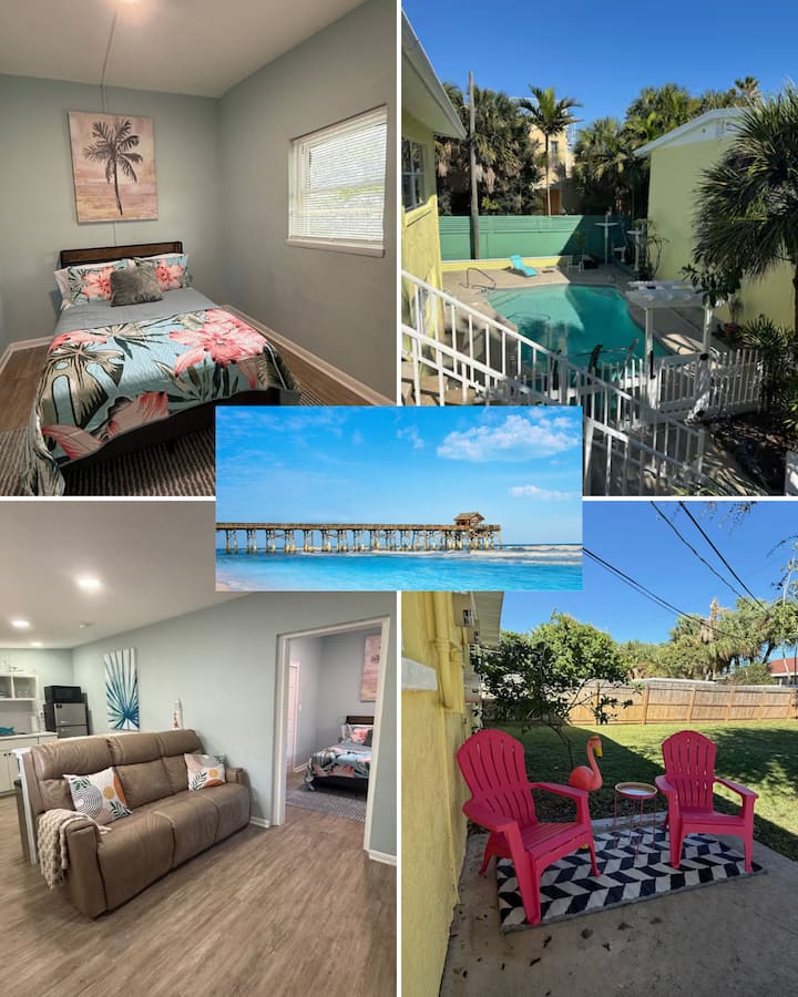 1br Beach Shack Steps To Beach W/pool| Unit C - Cocoa Beach, FL