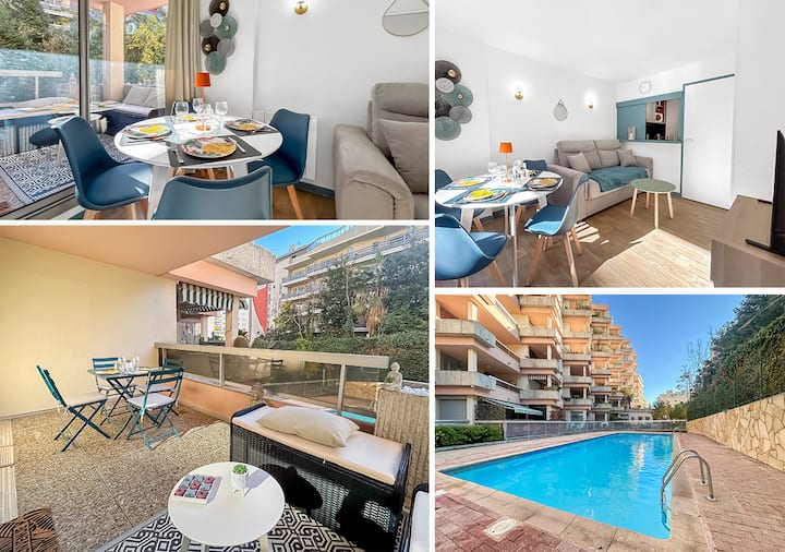 Grand Studio Proche Plage Avec Piscine +Coin Nuit - Roquebrune-Cap-Martin