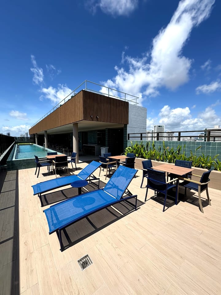 Studio Icon No Coração De Boa Viagem Com Rooftop - Recife
