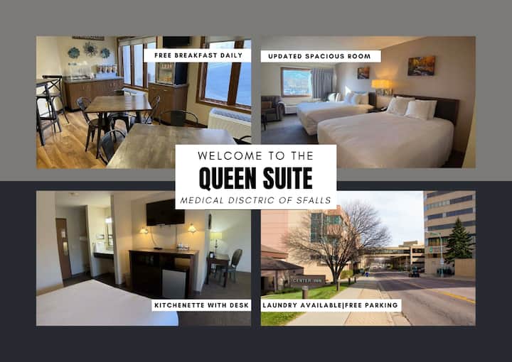 Queen Suite|freebreakfast+shuttle|hospital Hub - Sioux Falls, SD