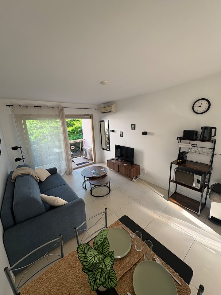 Studio - 200m Plage, Piscine Et Parking Privé - Cagnes-sur-Mer