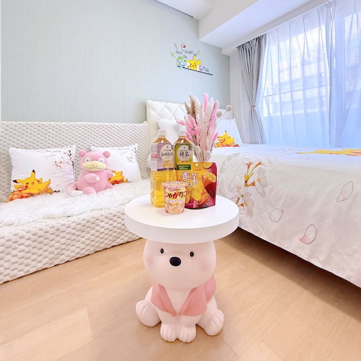 【アニメ風・観光に最適】錦糸町駅に近い|7階・25㎡｜最大4名｜可愛くて明るいお部屋 - Asakusa