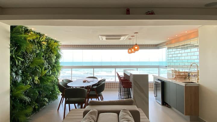 Frente Mar C/ Varanda Gourmet, Ac E 2 Vagas. - Brésil