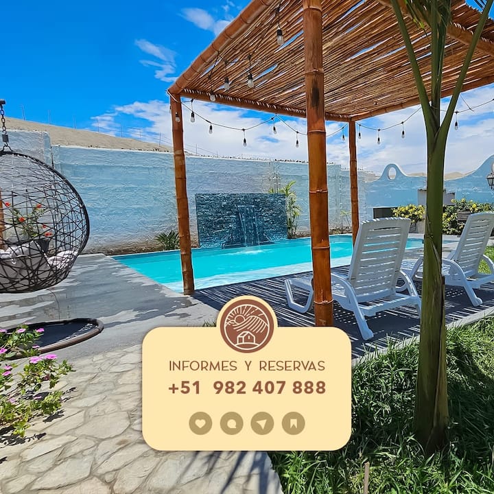 Lomas Del Sol Casa Campo C/piscina Para 12 Casma - Casma