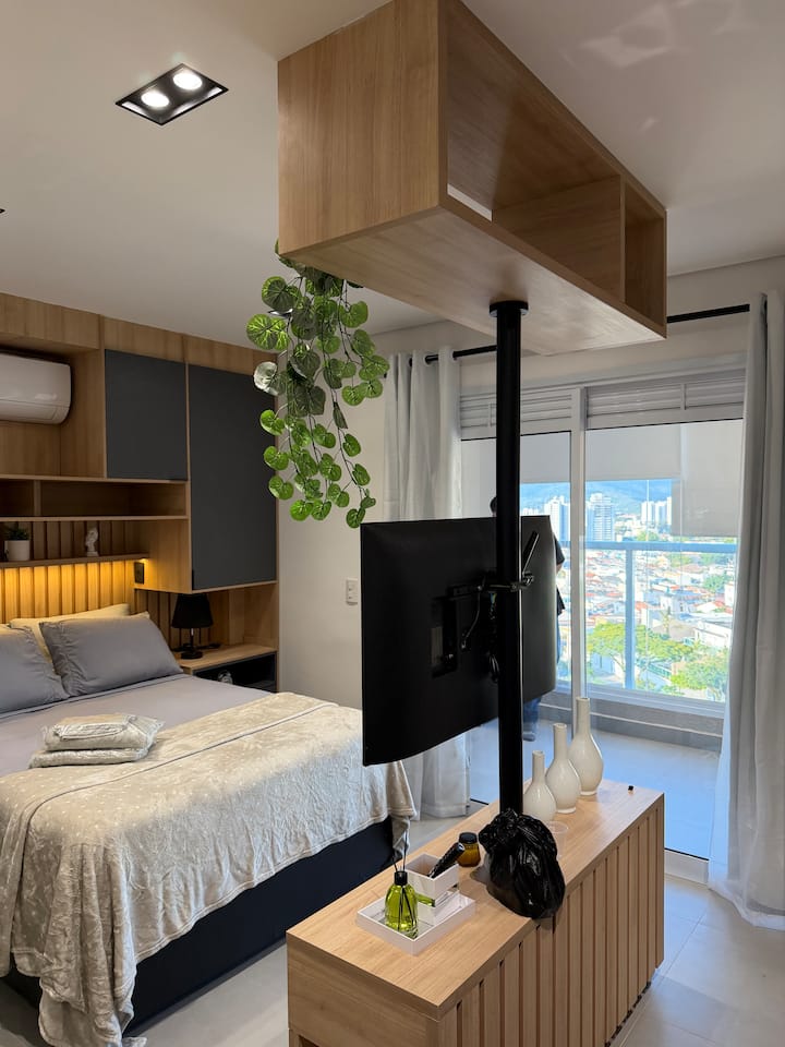 Studio Home Varanda Ar Condicionado Standard Luxo - Mogi das Cruzes