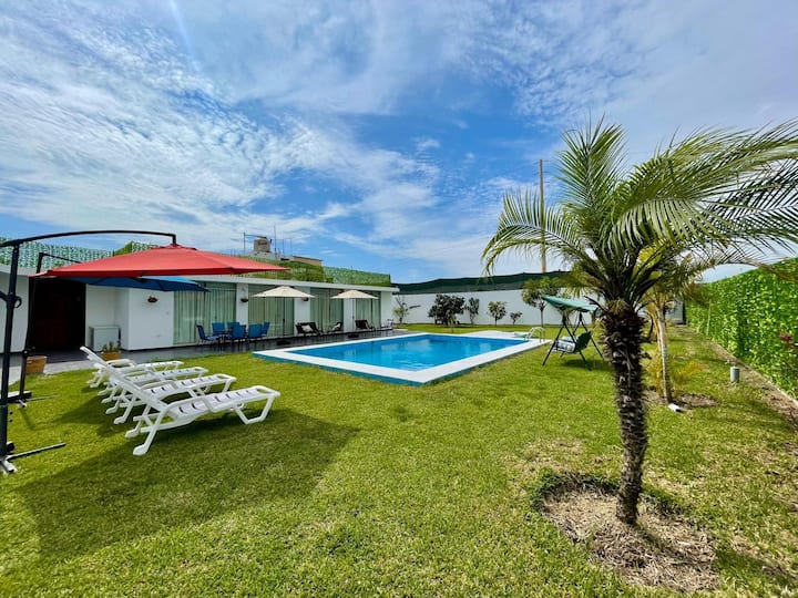 Flora Chincha® Gran Casa Con Piscina Turistica - Peru