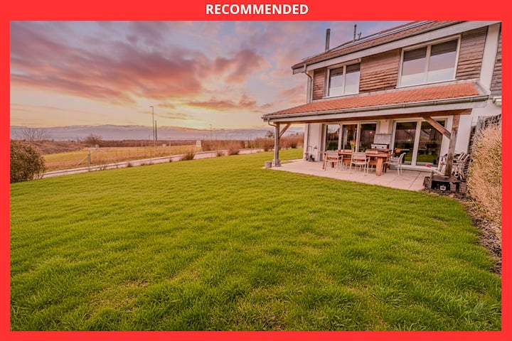 Villa Moderne · Jardin Privé & Architecture Rare - Yverdon-les-Bains