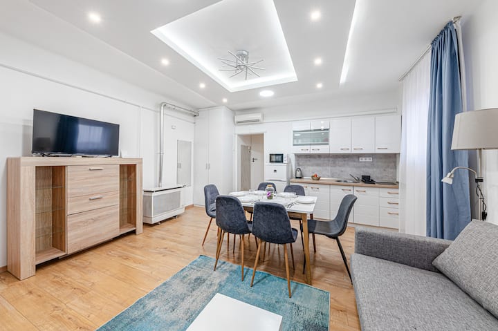 Luminosa Bright Central Flat W. A/c -Top Location - Budapest
