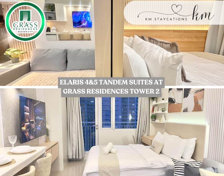 Elaris 4 & 5 Tandem Suites | 2 Sofa Beds | 8 Pax - Quezon City