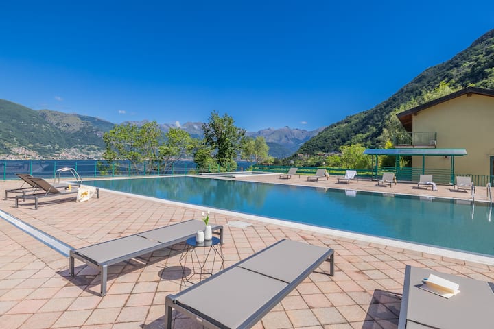04 Brezza Del Lario Monolocale Giardino - Dervio