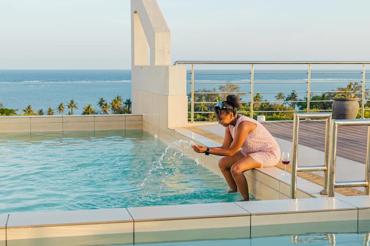 Rooftop Pool/hot Showr/5mn Walk2 Severin &Gokart - Mombasa