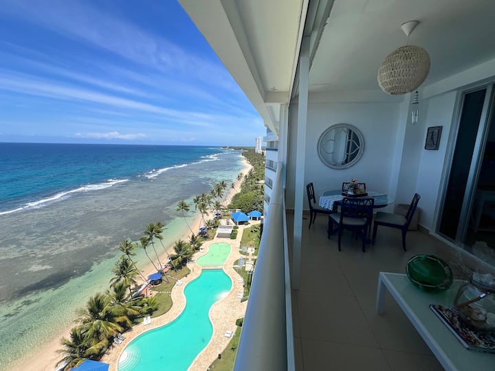 Beach Front In Juan Dolio |Pool|wifi| Gym| Rest - Dominican Republic