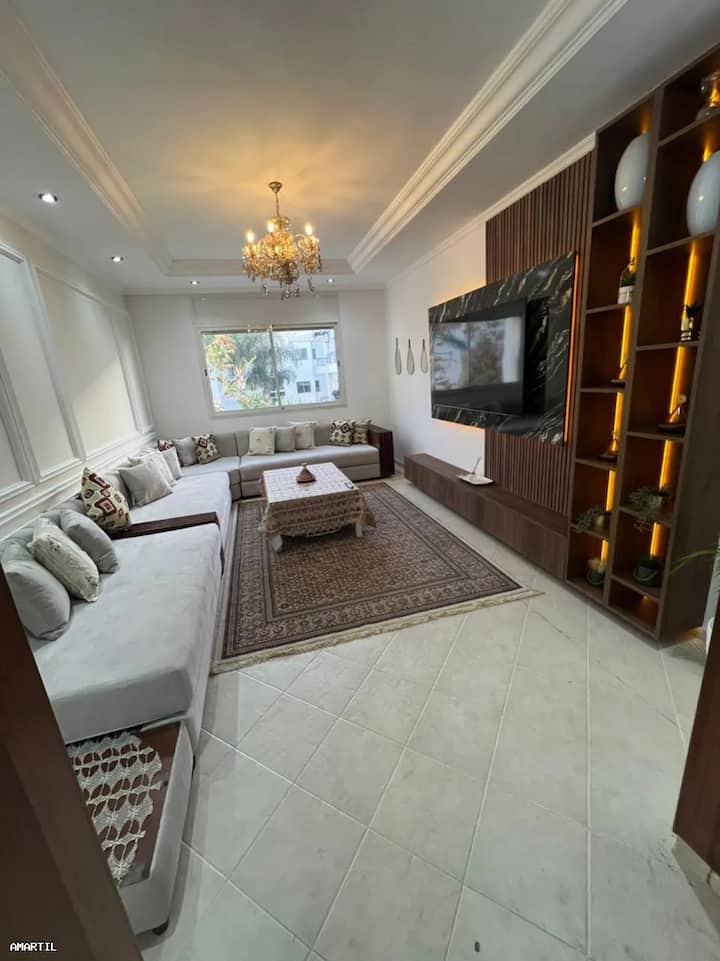 Appartement à Harhoura 3 Chambres & Piscine - Temara