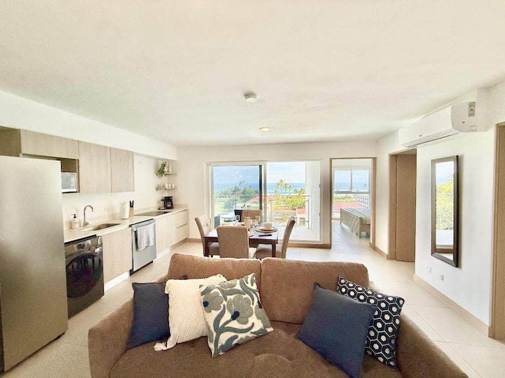 New Ocean View Condo 1 Block From The Beach - Jaco
