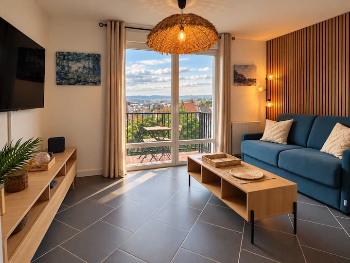 Panoramic View  Balcony  Bike Storage  Nausicaá 7 Min - Boulogne-sur-Mer