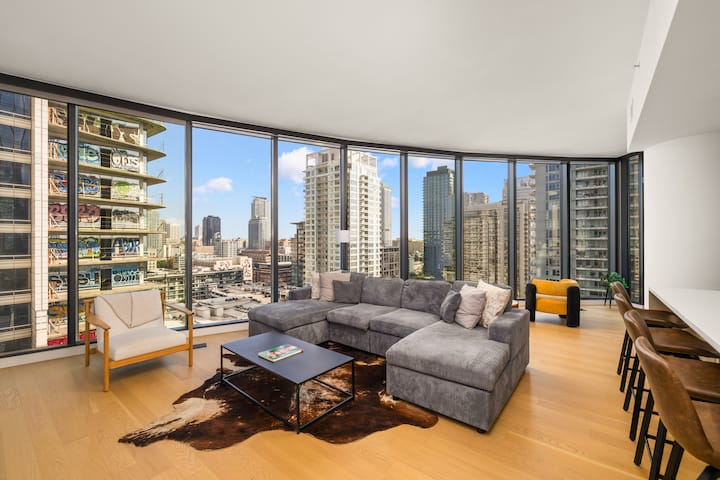 Panoramic Sky Suite High-rise 3br 3bath - Echo Park - Los Angeles