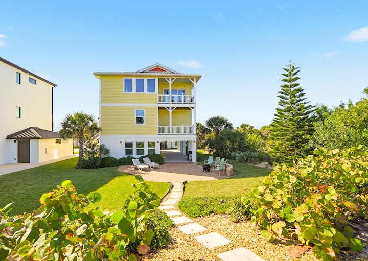 Coastal Canary | Ocean Views And Hot Tub! - Flagler Beach, FL
