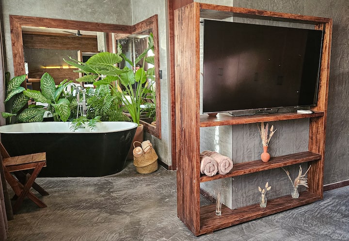 Boutique Apartment With Rooftop & Jungle Bathtub - Bacalar