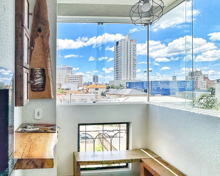 Apto Família | Varanda C/ Churrasqueira | Garagem - Ponta Grossa