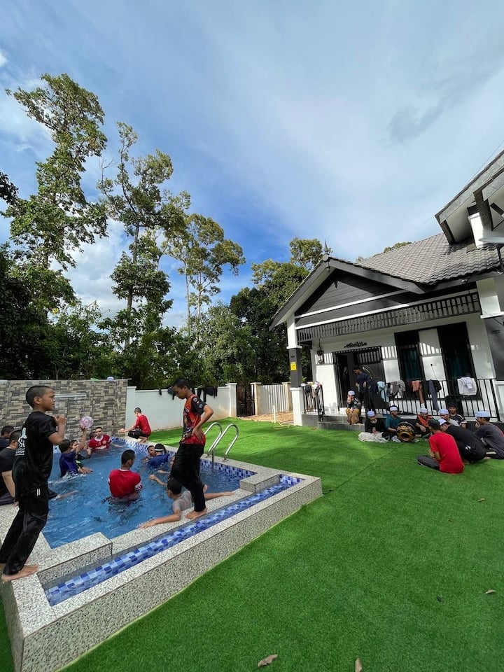 Rumah Singgah Jerteh – 4 Bilik + Pool + Bbq | - Jerteh
