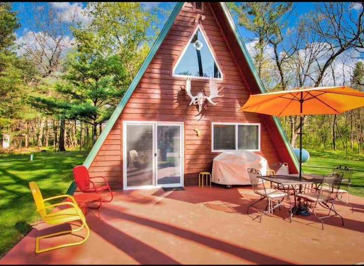 Cozy A Frame - Pearl Lake, Redgranite