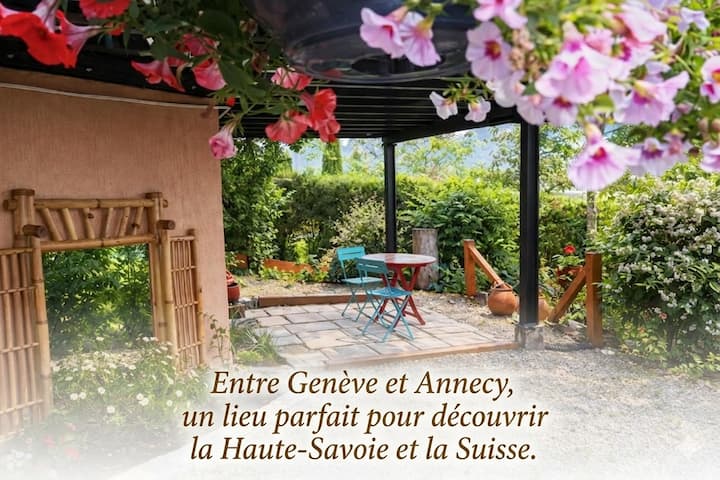 Gîte Cosy Avec Balnéo, Terrasse Et Vue Imprenable - Archamps